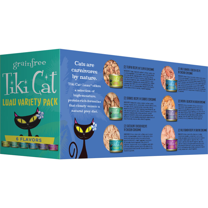 Mud Bay | Buy Tiki Cat Luau Canned Cat Food, Variety Pack, 2.8-oz, 12 ...